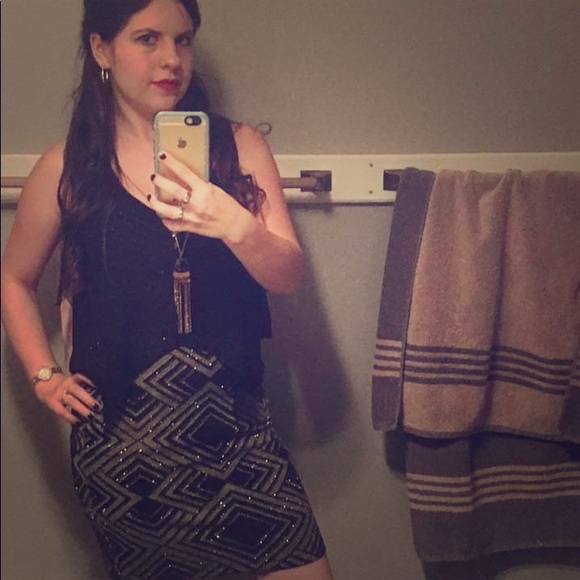 Iz Byer | Dresses | Iz Byer Gold And Black Formal Dress | Poshmark